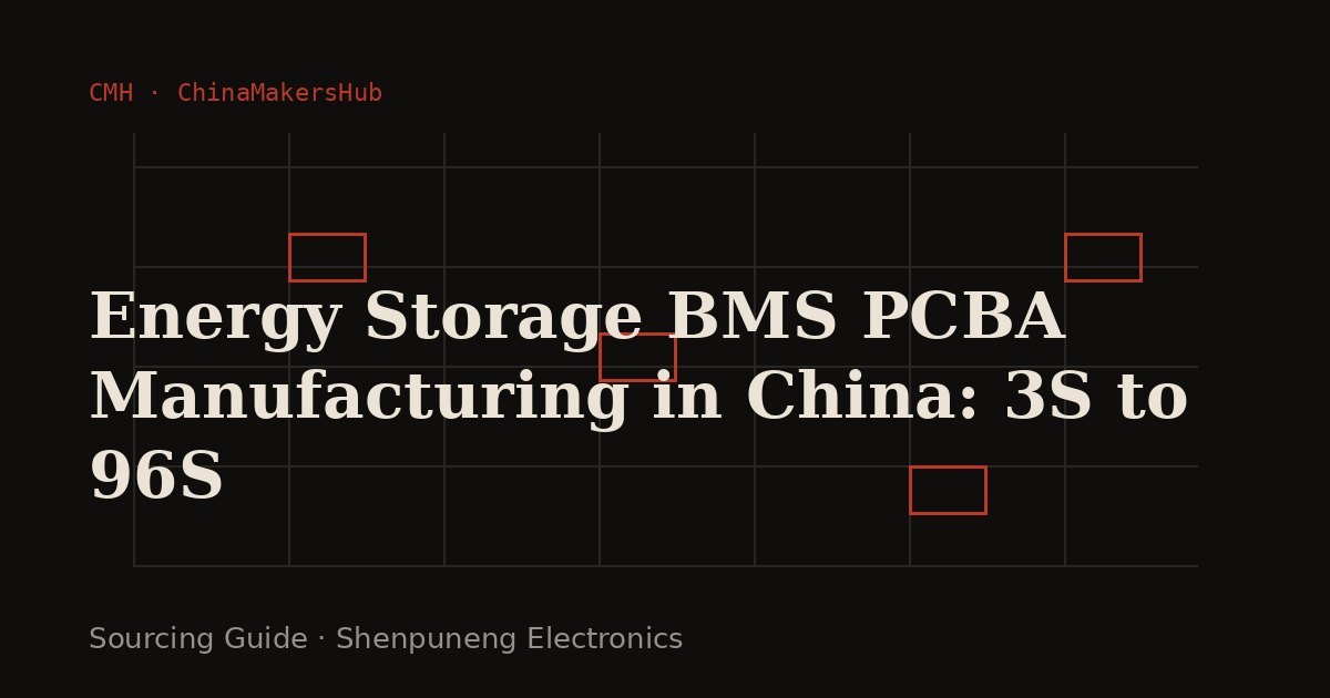 Energy Storage BMS PCBA Manufacturing in China: 3S to 96S | CMH